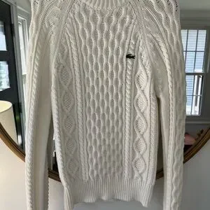 Lacoste | Sweaters | Lacoste Livecable Knit Sweater Mens Small Eu ...